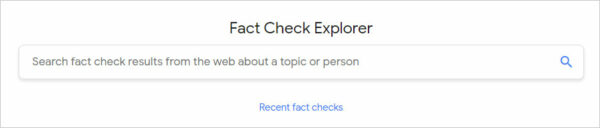 Fact Check Explorer : L’outil de Fact Checking proposé par Google