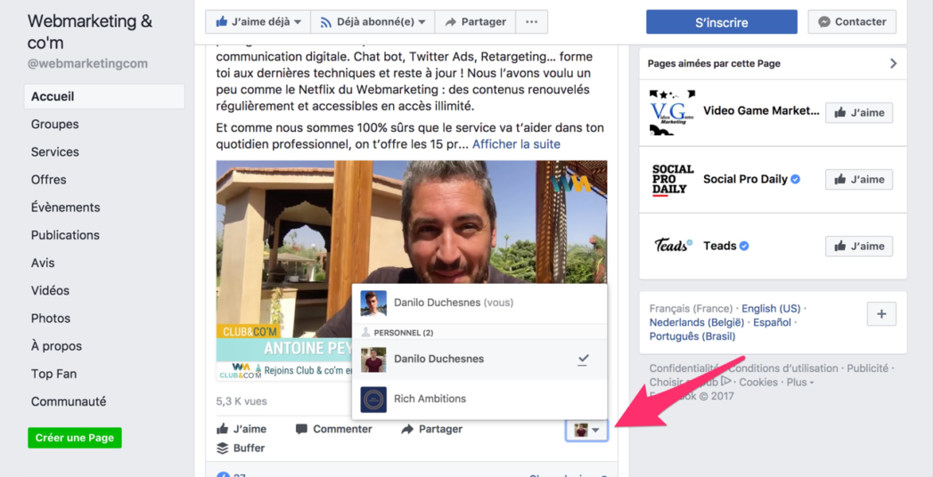 10 fonctionnalités des pages Facebook à connaitre absolument pour le CM