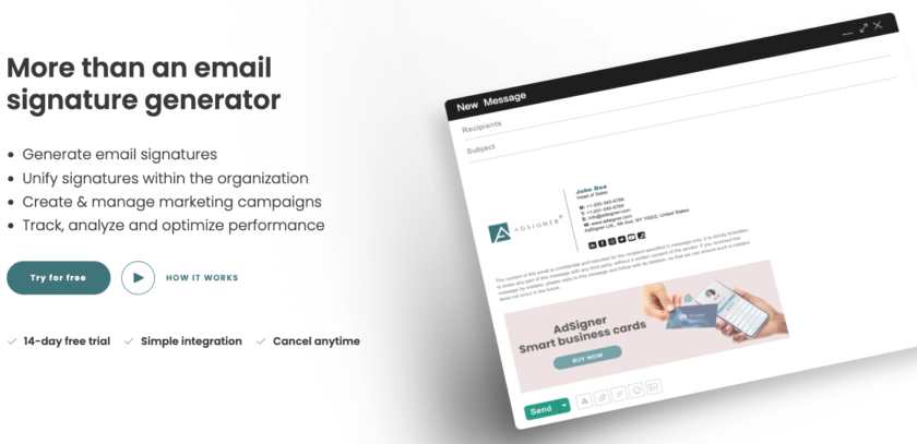 Les 9 meilleurs générateurs de signatures email